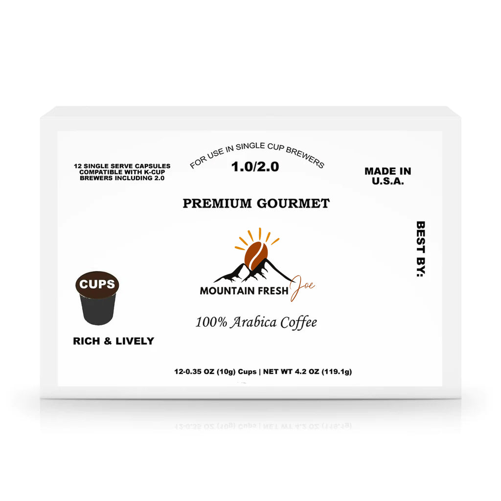 12 Pack Single Serve Coffee K-Cups – Mountain Fresh Joe
